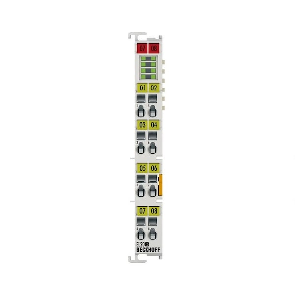Beckhoff EtherCAT Terminal, 8-channel digital output, 24 V DC, 0.5 A, ground switching EL2088 | Zoro